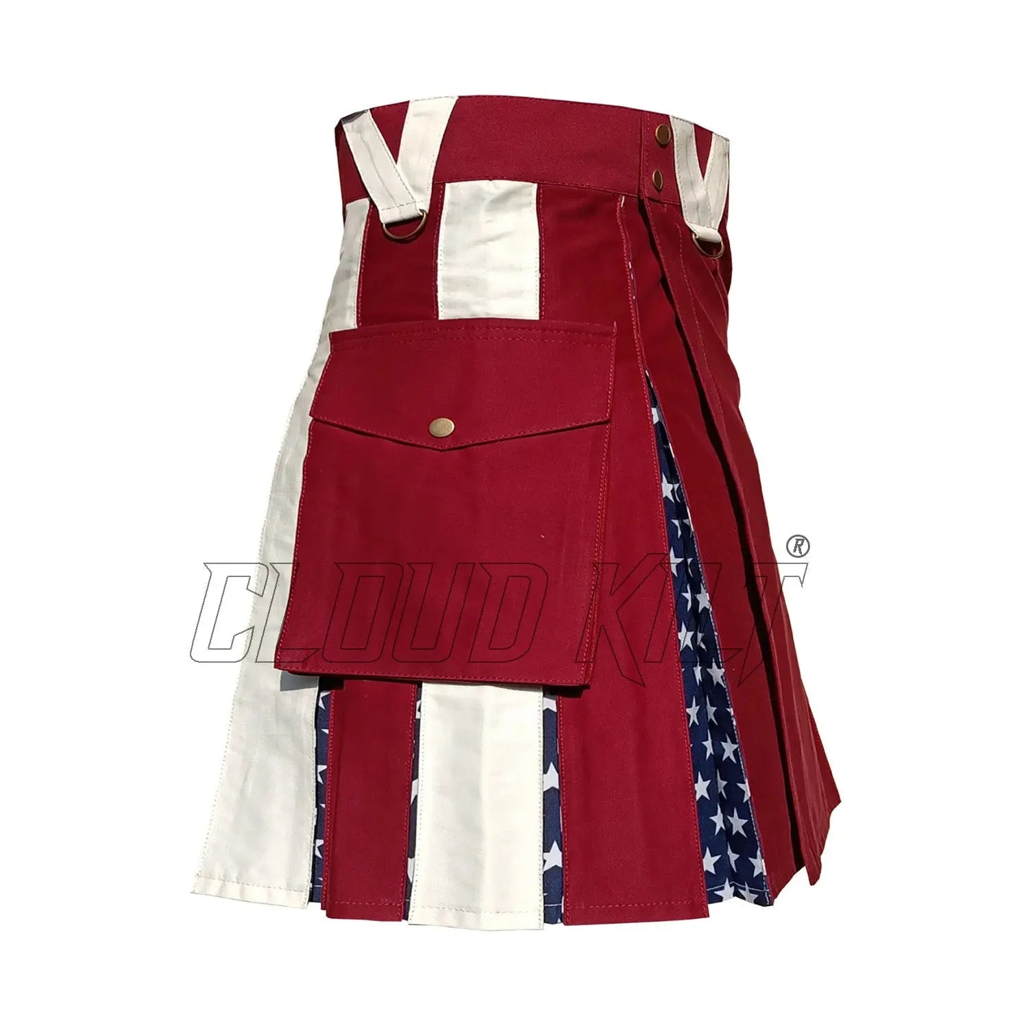 American Flag Hybrid Kilt For Men - CLOUD KILT