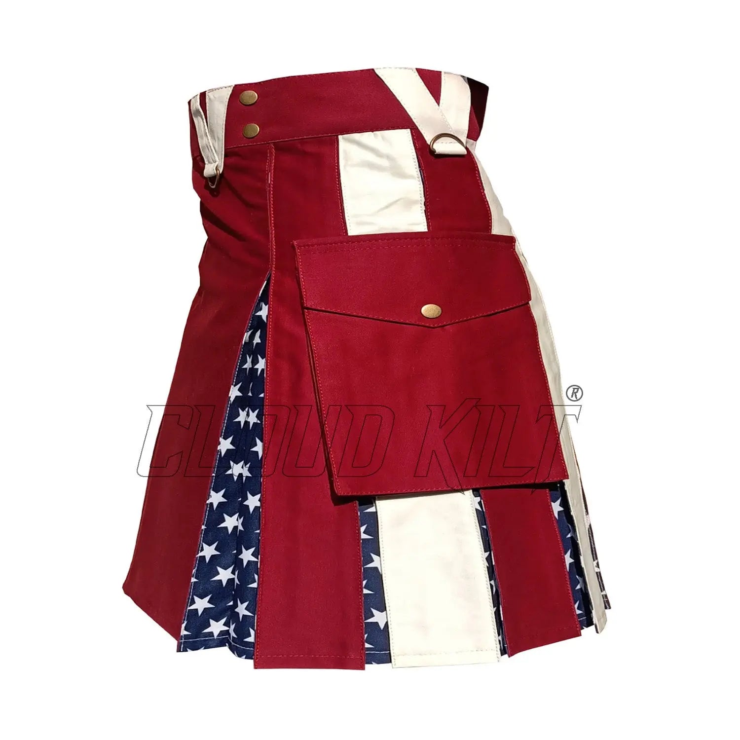 American Flag Hybrid Kilt For Men - CLOUD KILT