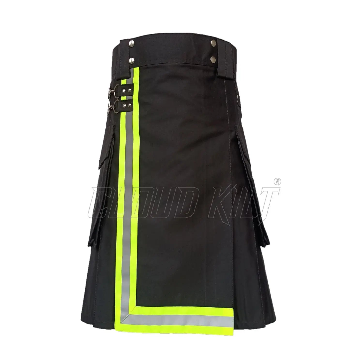 Black High Visibility Firefighter Kilt - CLOUD KILT