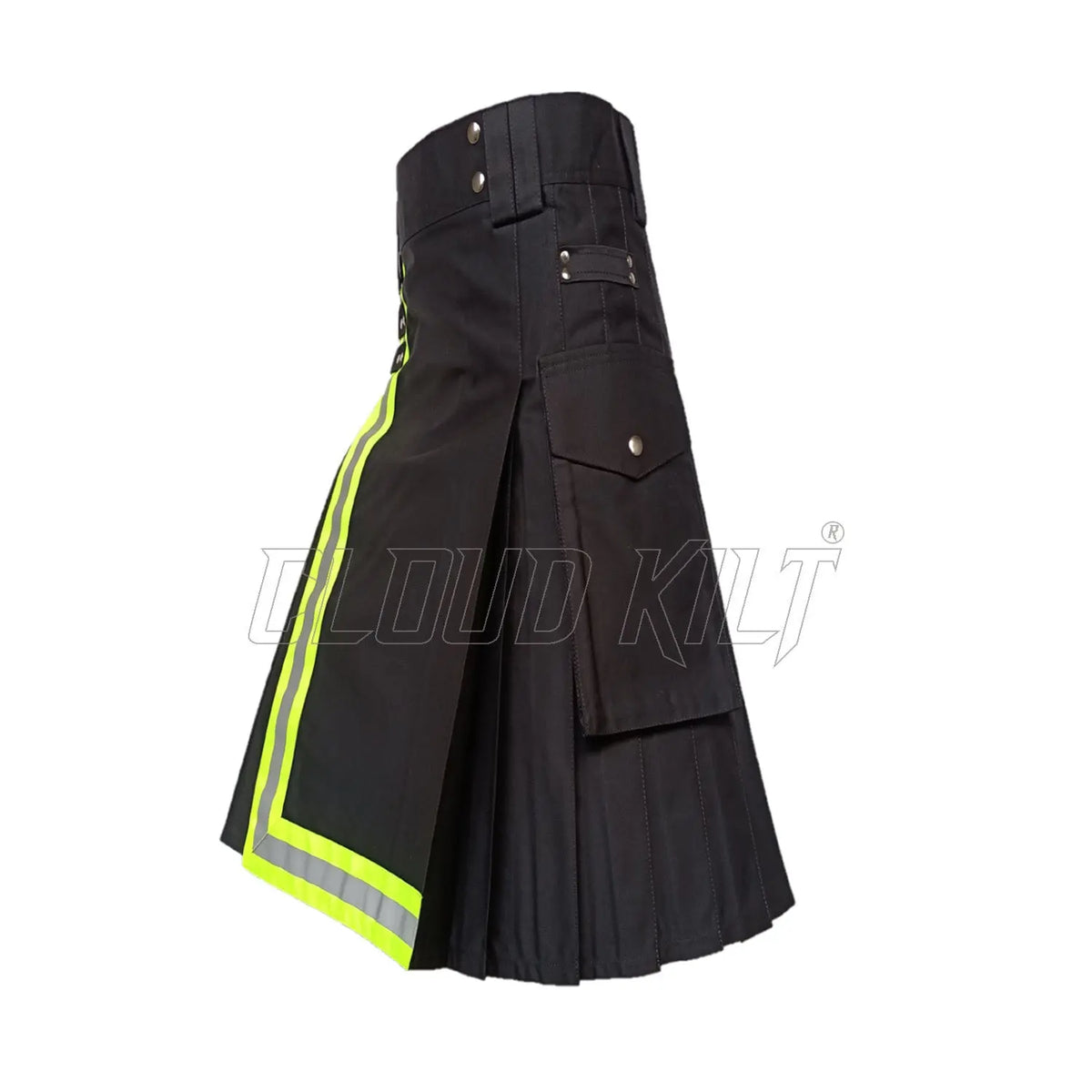 Black High Visibility Firefighter Kilt - CLOUD KILT