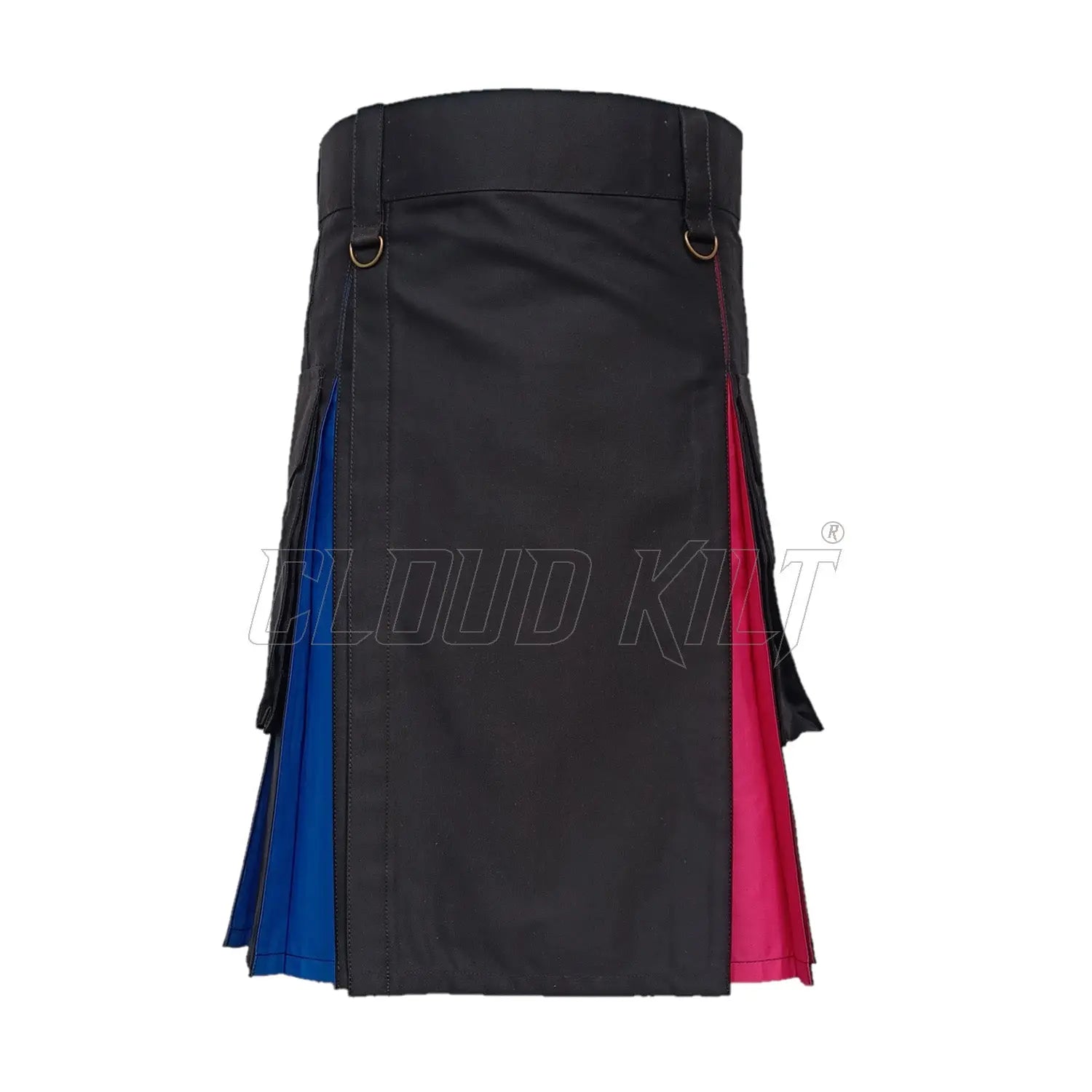 Box Plated Hybrid Utility Kilt With Multi Color - CLOUD KILT