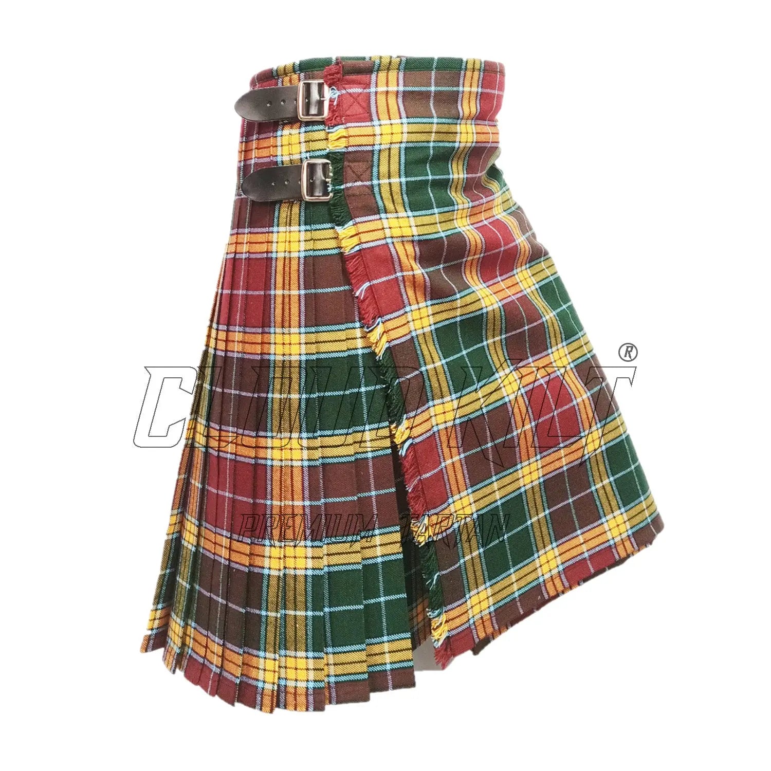 Buchanan Mute Tartan Kilt | High-Quality - CLOUD KILT