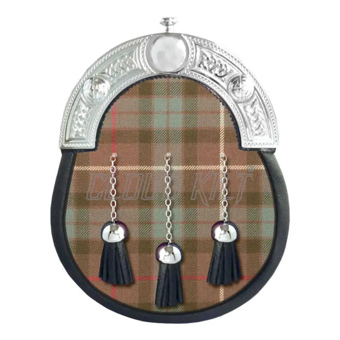 Fraser Weathered Tartan Sporran |High-Quality - CLOUD KILT