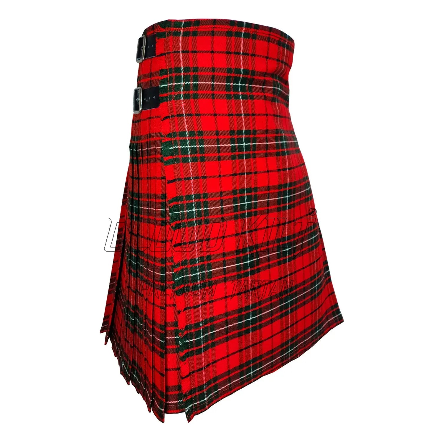 MacAulay Red Modern Tartan Kilt For Men - CLOUD KILT
