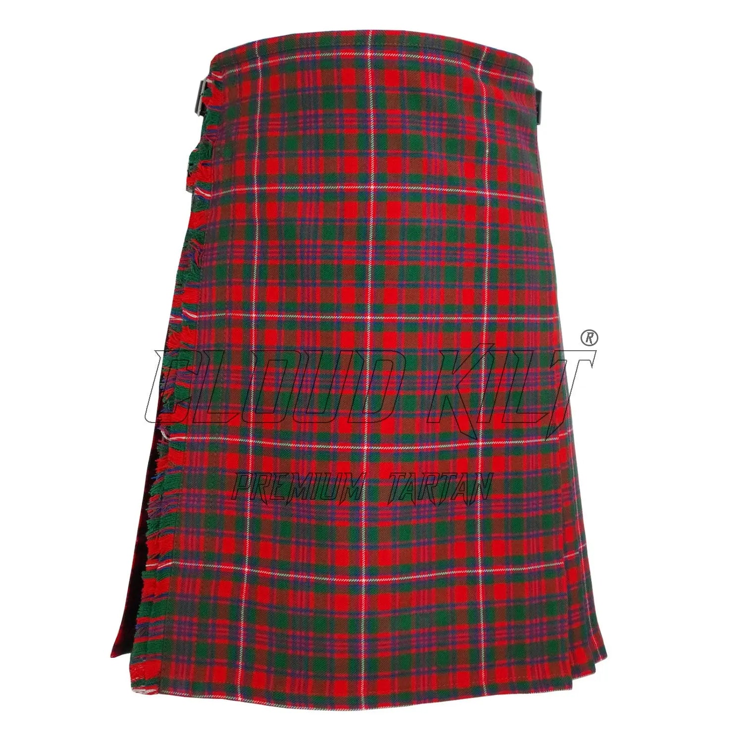 Mackinnon Red Modern Tartan Kilt For Men - CLOUD KILT