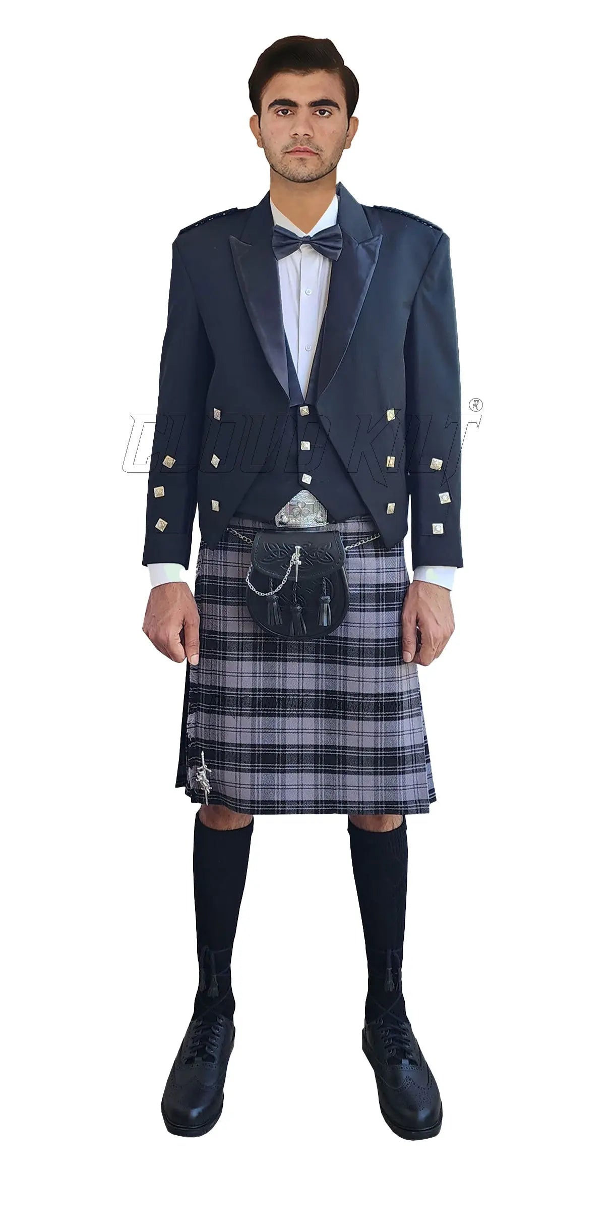 Prince Charlie Kilt Outfit With Douglas Gray Tartan - CLOUD KILT
