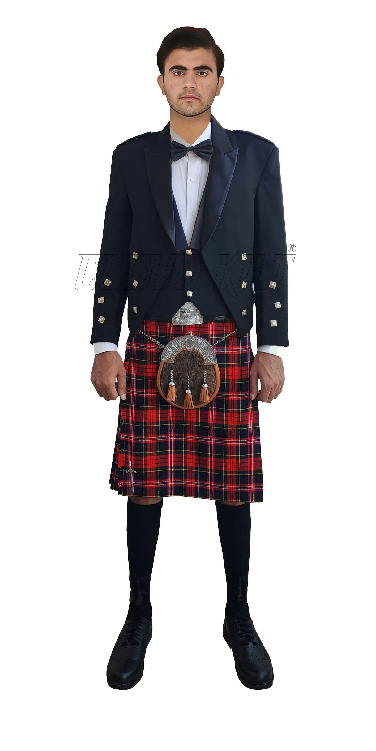 Prince Charlie Kilt Outfit With MacPherson Tartan Kilt - CLOUD KILT