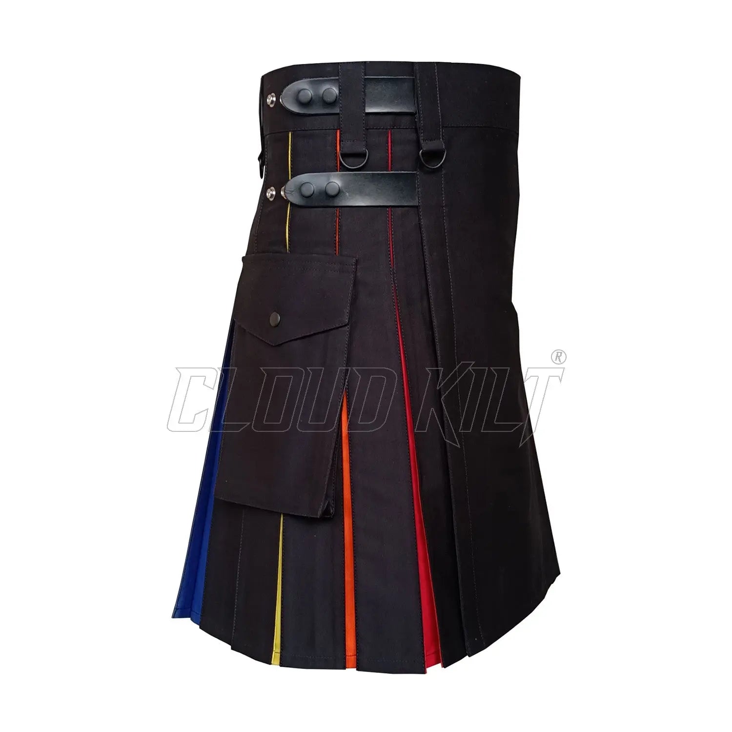 Rainbow Hybrid Deluxe Utility Kilt - CLOUD KILT