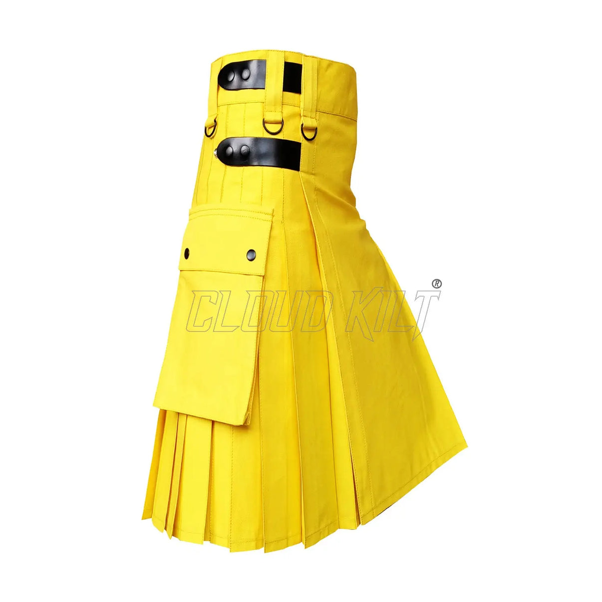 Yellow Utility Modern Kilt | High-Quality Kilt - CLOUD KILT